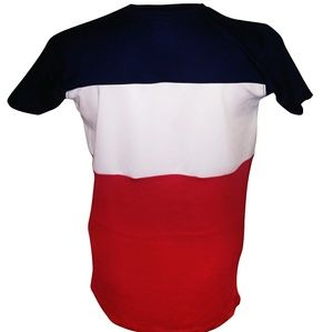 copper rivet | Shirts | Mens Red White Blue Tee Shirt With Gold Foil ...